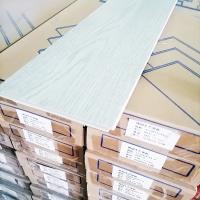 China Waterproof SPC Flooring Click Lock Light Gray PVC Stone Plastic Floor Tiles for Indoor for sale