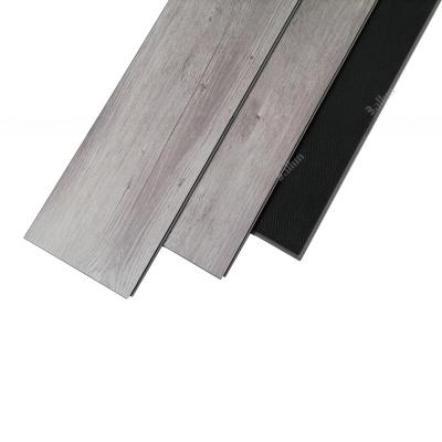 China Waterproof Gray Wood SPC Flooring LVT PVC Vinyl Plank 5mm Click Flooring for Indoor OEM for sale