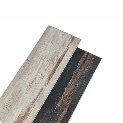 China 4mm SPC CLICK VINYL RIGID CORE LVT WOOD FLOORING DARK WOOD for and Affordable Flooring for sale