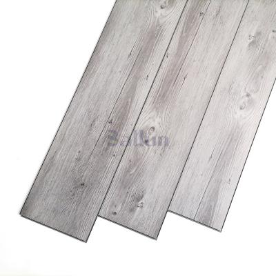 China Commercial Grade Gray Vinyl Flooring with Uniclick System and Waterproof PVC Veneer for sale