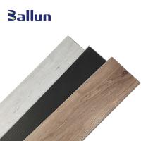 China Indoor 9''x48'' Plank Size Black Wooden Texture 5mm LVP PVC SPC Flooring with IXPE Padding for sale