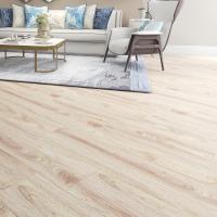 China Handscaped 4mm 5mm Unilin Valinge Oak Wood Veneer SPC Click Tile Floor with IXPE Padding for sale