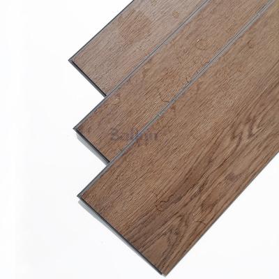 China 4mm 5mm 6mm Click Locking Rigid Wood Grain Finish Vinyl Plank for Indoor SPC Flooring for sale