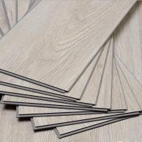 China 4mm SPC Anti Slip Rigid Vinyl Plastic Flooring With Cilck Wood Texture for Bathrooms for sale