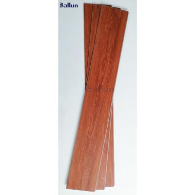 China Red Brown Vinyl Plank Flooring Click Lock Wood Grain Finish Rigid Core Floors Samples for sale
