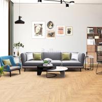 China Waterproof and Wear Resistant SPC Flooring in Gray Wood Veneer with Click Lock System for sale