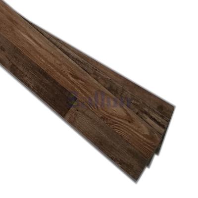 China Indoor Unilin Click Lock Dark Brown Color Laminate Flooring with EVA Underlayment for sale