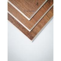 China Easy Installation Unilin Click Lock SPC Hybrid Vinyl Flooring with Cork in Brown Color for sale