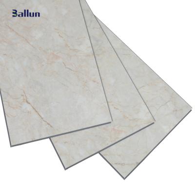 China DIY SPC Flooring Wood Marble or Carpet Customizable 7''x48''/12''x24'' or More Options for sale