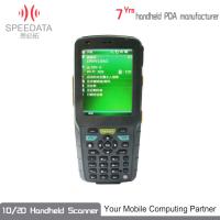 China Windows Mobile Rugged Handheld RFID Reader IP65 LF HF UHF NFC for sale