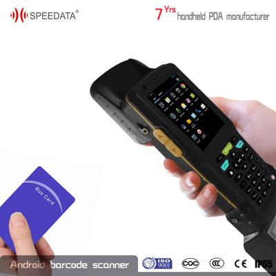 China 8GB ROM Android Handheld RFID Reader , Rugged UHF Scanner PDA Printer for sale