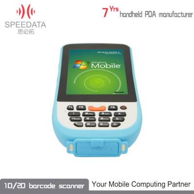 China Industrial Android Rugged PDA Thermal Printer Blue 4.3'' Wireless Bluetooth for sale