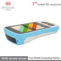 China Blue QR Mobile Barcode Scanner Printer Android IP 65 Waterproof for sale
