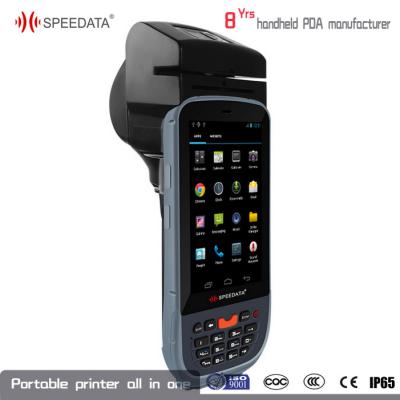 China Mobile Handheld PDA Thermal Printer With Wifi Bluetooth GPRS GPS for Railway ticket for sale