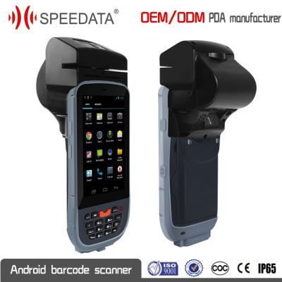 China Rechargeable Industrial PDA Fingerprint Scanner Portable Terminal Printer for sale