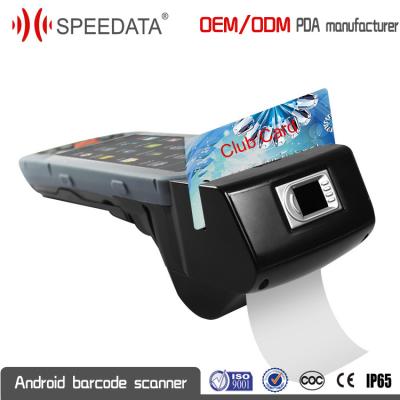 China Black Android Fingerprint Scanner Portable Data Collection Device for sale
