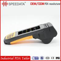 China Gps Android Mobile Android Terminal With Portable Handheld Barcode Printer for sale