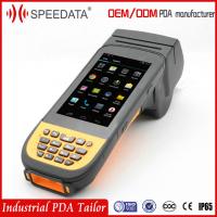 China Gps Android Mobile Android Terminal With Portable Handheld Barcode Printer for sale