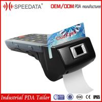 China Gps Android Mobile Android Terminal With Portable Handheld Barcode Printer for sale