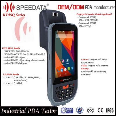 China 4G Wireless Capacitive Biometric Fingerprint Scanner with UHF Rfid Reader Industrial for sale