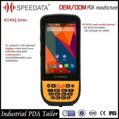 China Waterproof IP65 Integrated HF Handheld Rfid Reader Mobile with Multiple Functions for sale