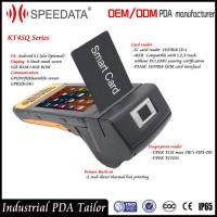China Android Data Collection Device Portable PDA Thermal Printer with Barcode Scanner fingerprint for sale