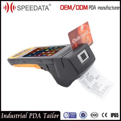 China 4G LTE Handheld Mobile Handheld Device with Biometrics Fingerprint Reader Printer for sale