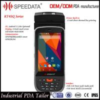 China Mobile Android Barcode Scanner Device , Fingerprint Handheld Barcode Printer for sale
