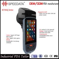 China Mobile Android Barcode Scanner Device , Fingerprint Handheld Barcode Printer for sale