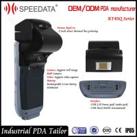 China Mobile Android Barcode Scanner Device , Fingerprint Handheld Barcode Printer for sale