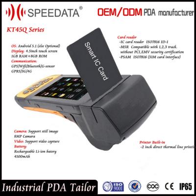 China Wifi GSM Rugged Barcode Scanner for Android Chip Card , 8MP Camera for sale