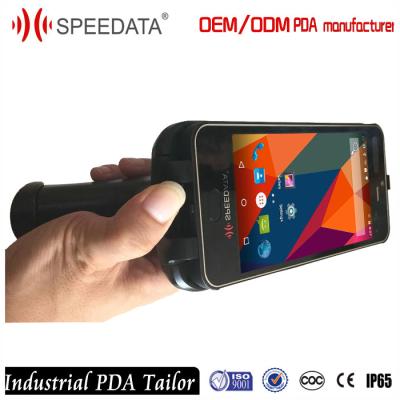 China IP65 Rugged Mobile Phone PDA , 2D Barcode Handheld Scanner with Pistol Grips for sale
