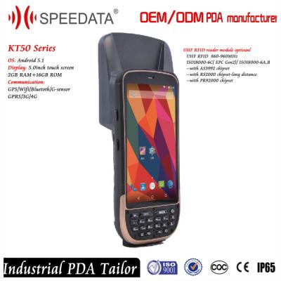 China Long Range Handheld UHF RFID Reader Terminal PDA Wireless 860 - 960MHZ Quad Core Processor for sale