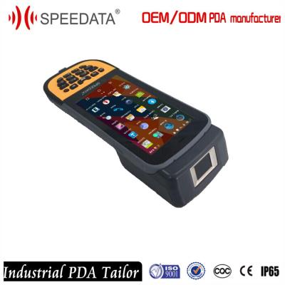 China Fingerprint Scanner Industrial PDA Android OS Wifi Bluetooth Touch Capacitive Screen for sale