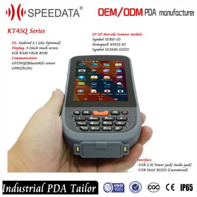 China Barcode Data Collection Android Barcode Scanners For Logistics / Warehouse CE for sale