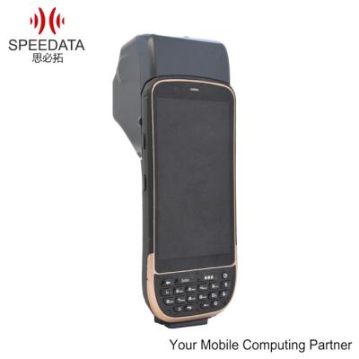 China Bluetooth Industrial PDA Android Barcode Scanner 5.0 Inch With Printer for sale
