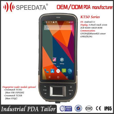 China Portable Industrial Android Barcode Scanners Handheld Fingerprint Scanner for sale