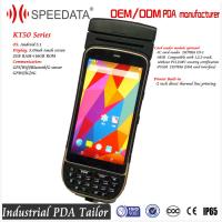 China 5.0 Inch Android Bluetooth Industrial PDA Thermal Printer Barcode Scanner 58mm Portable for sale