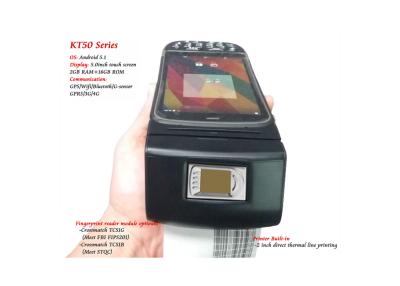 China High Speed USB Fingerprint Scanner Built in Thermal Printer for Attendance Security for sale