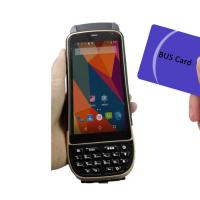 China LF125Khz 4G LTE Android Handheld RFID Scanner D/2D Laser Reader Writer 1.3Ghz for sale