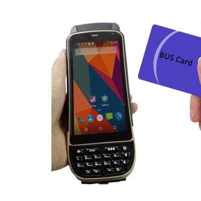 China LF125Khz 4G LTE Android Handheld RFID Scanner D/2D Laser Reader Writer 1.3Ghz for sale