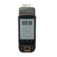 China Bill Printing Mobile PDA Thermal Printer Portable Barcode Scanner Android 5.1 OS for sale