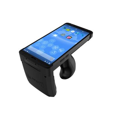 China Portable Handheld RFID Reader IP65 Barcode Scanner HF For products tracking for sale