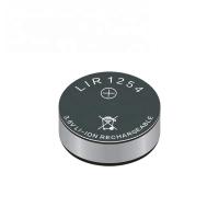 China 3.6V 65mAh button type LIR1254 lithium cobalt oxide battery Licoo2 electrocardiograph rechargeable battery/coin lithium battery for sale