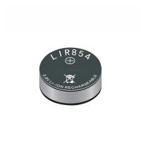 China 3.6V 25mAh LIR 854 Lithium Cobalt Oxide Battery with Delivery Voltage 3.85-4.0V 0.65G for sale