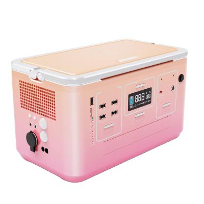 China Solar 220v Battery 500w Backup Lithium Energy Storage Generator Mobile Industrial Ups Portable Power Supply For Laptop for sale