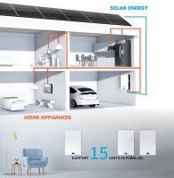 China LiFePO4 51.2v 100AH solar energy storage battery smart bms Home Solar System Lifepo4 Battery for sale