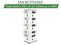China LiFePO4 51.2v 100AH solar energy storage battery smart bms Stacking type Home Solar System Lifepo4 Battery for sale