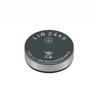 China 3.6V LIR2440 button type 110mAh lithium cobalt oxide battery LiCoO2 Monitor watches Battery coin lithium battery for sale