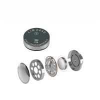 China 3.6V LIR2440 button type 110mAh lithium cobalt oxide battery LiCoO2 Monitor watches Battery coin lithium battery for sale